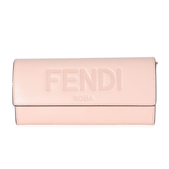 Fendi | Bags | Fendi Pink Poudre Calfskin Roma Continental Wallet ...